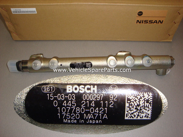 17520-MA71A,0445214112,107780-0421,Genuine Nissan ZD30 Common Rail Assy ...